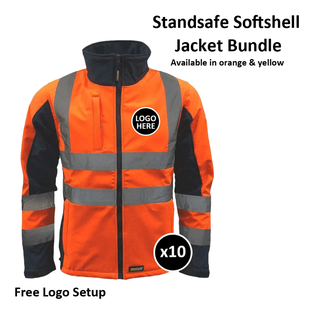 Standsafe HV018 Hi-Vis Work Softshell Jacket Bundle - 10 Items – Workwear Nation Ltd