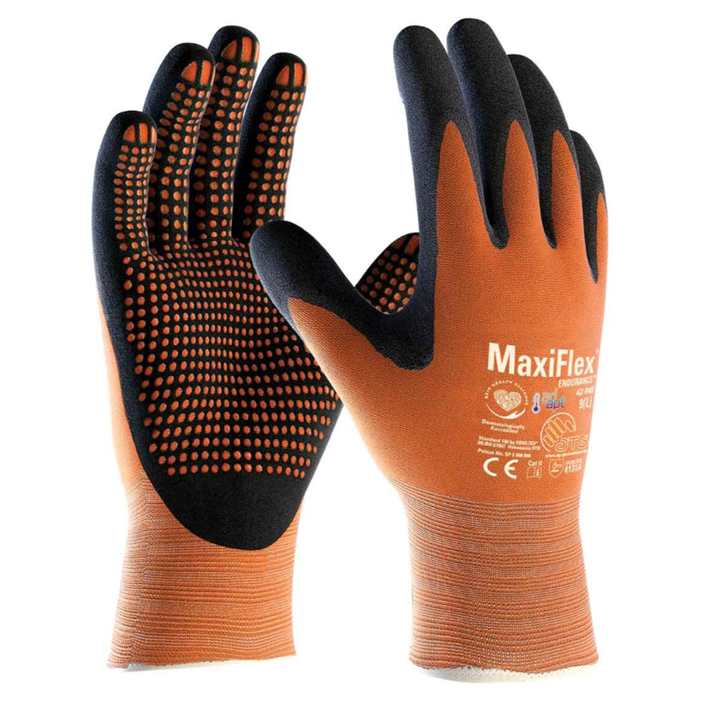 ATG MaxiFlex Endurance 42-848 Palm Coated Breathable Nitrile Gloves (1 ...