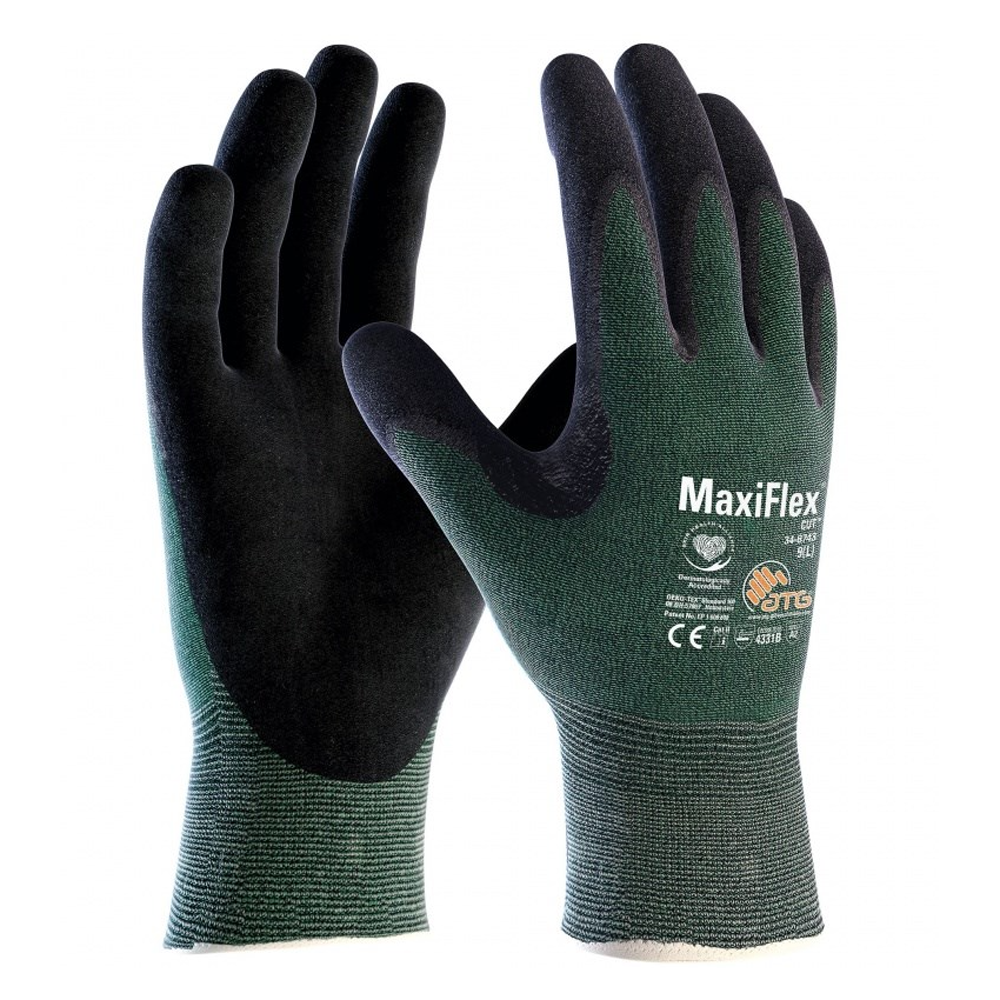 ATG MaxiFlex 34-8743 Palm Coated Cut Gloves (12 Pack) – Workwear Nation Ltd