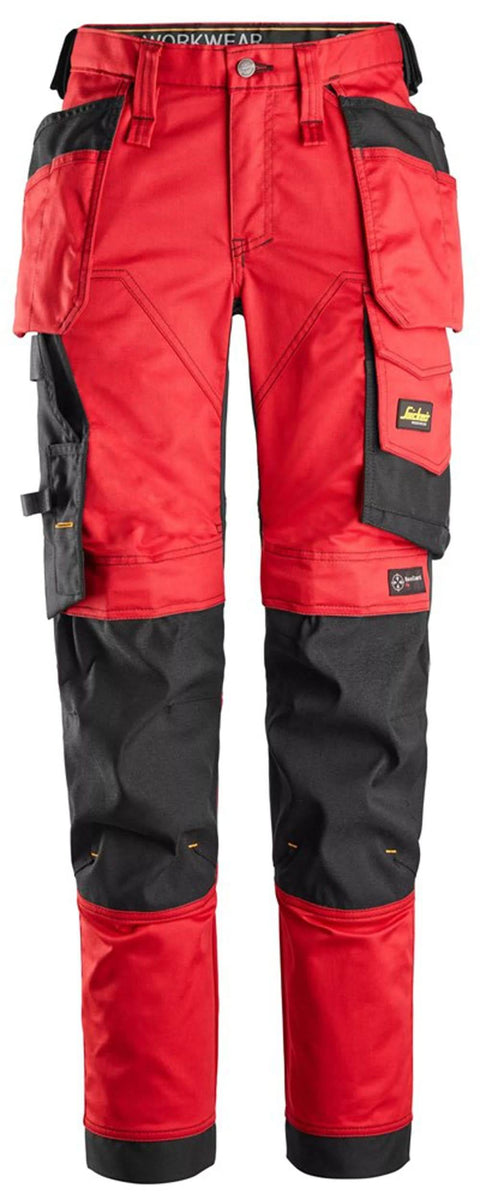 Snickers 6247 Chilli AllroundWork Women's Stretch Trousers Holster Poc ...