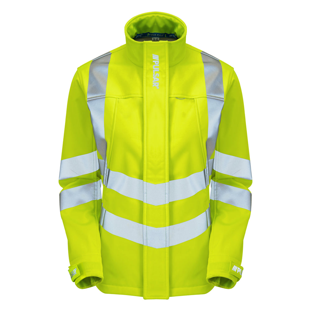Pulsar Protect P706R Women's Hi-Vis Yellow Softshell – Workwear Nation Ltd