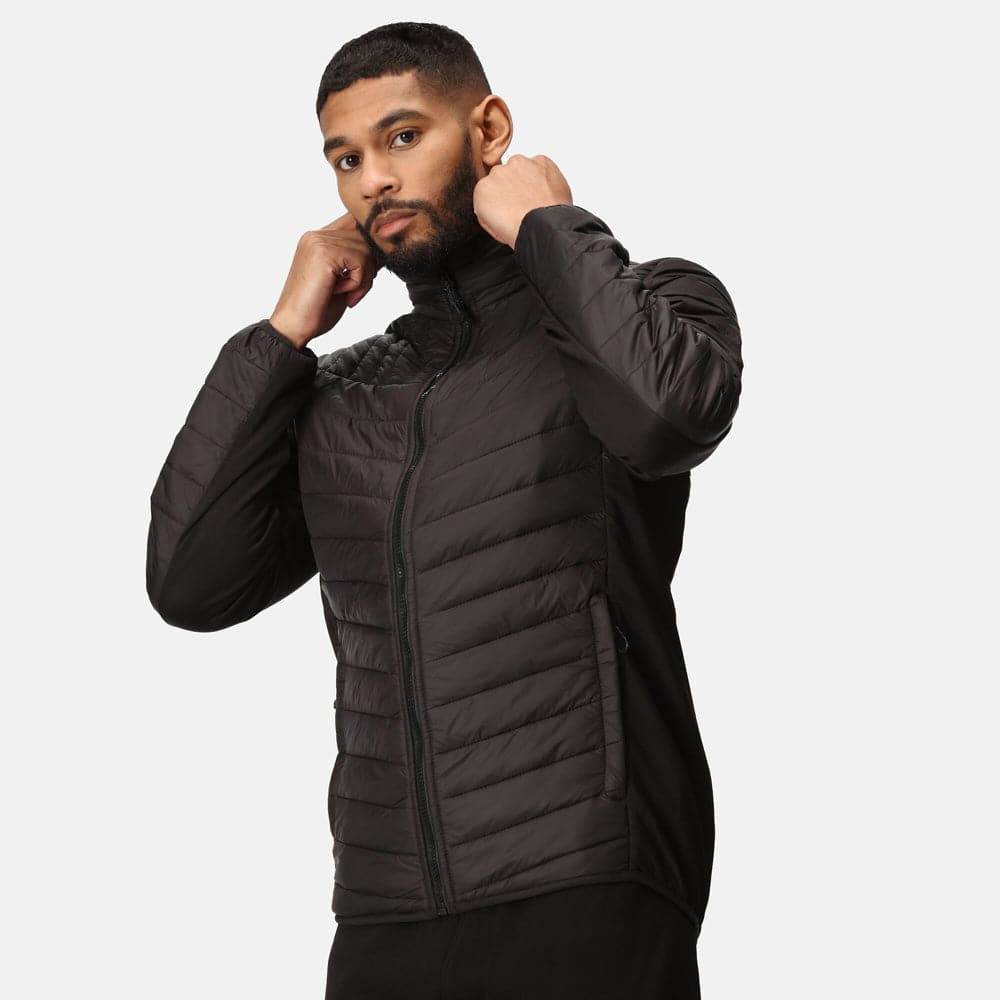 Regatta TRA529 Tourer Hybrid Water Resistant Jacket Black 3XL ...