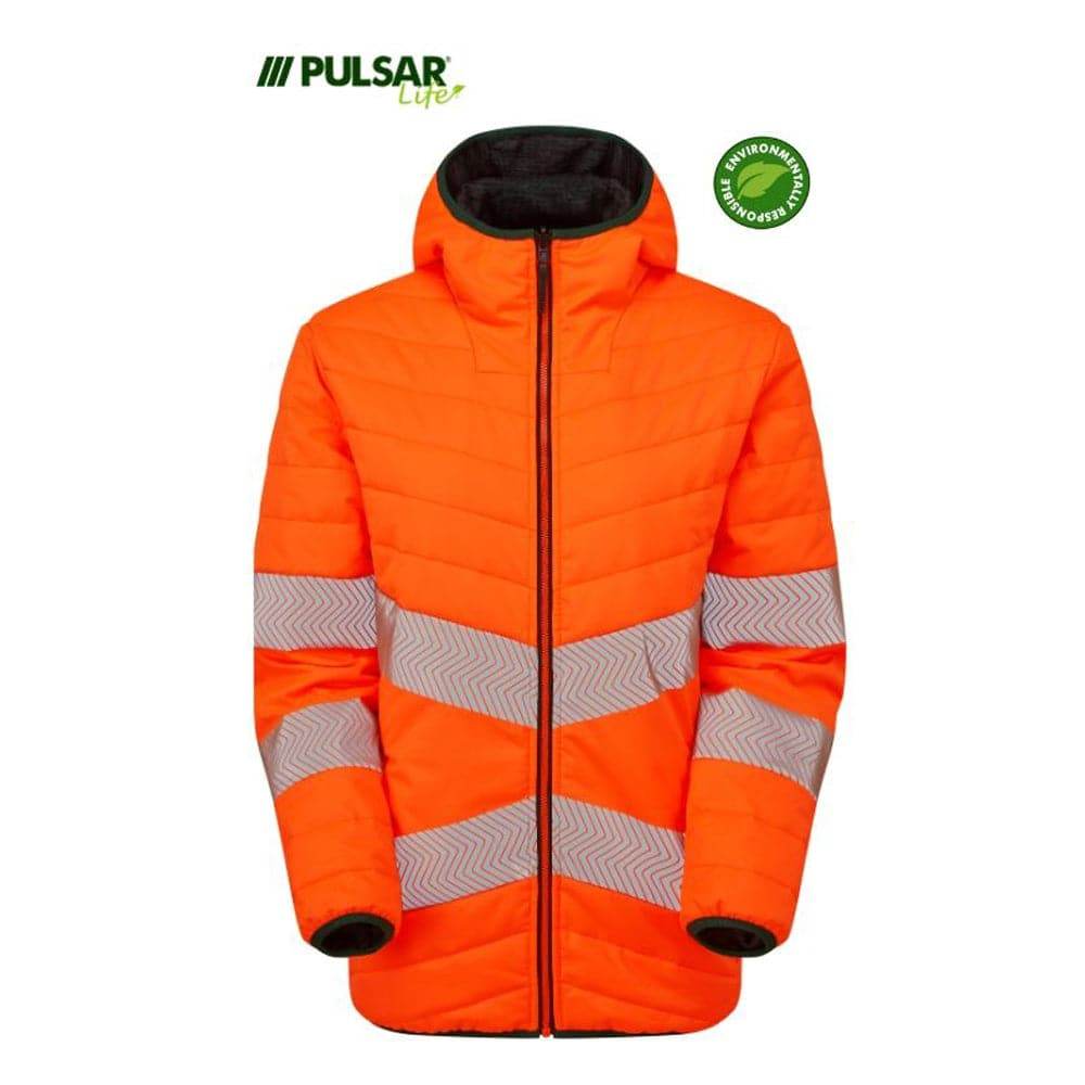 PULSAR® LIFE LFE963 GRS Women's Reversible Hi-Vis Puffer Jacket Orange ...