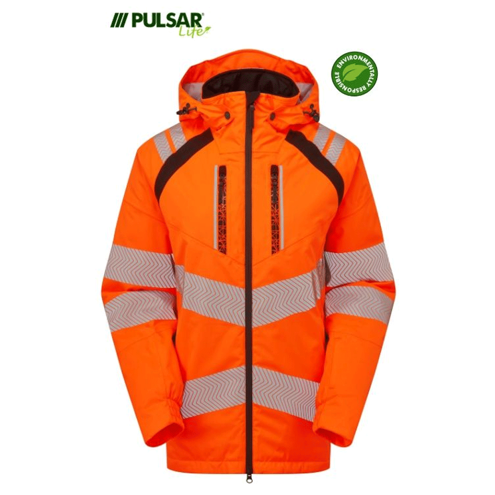 Pulsar Life LFE919 GRS Hi-Vis Waterproof Insulated Parka Jacket ...