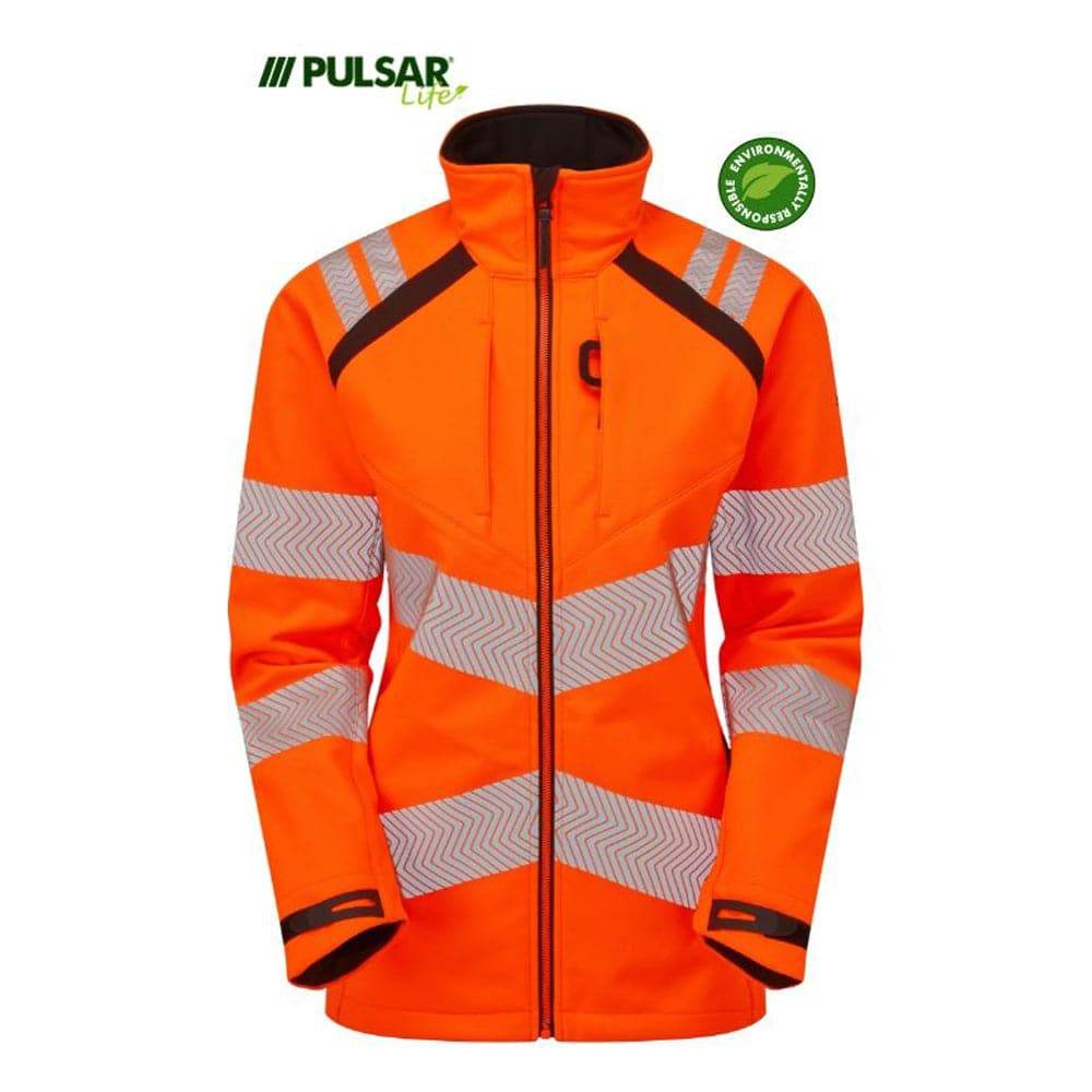 PULSAR® LIFE LFE916 GRS Hi-Vis Softshell Jacket Orange – Workwear ...